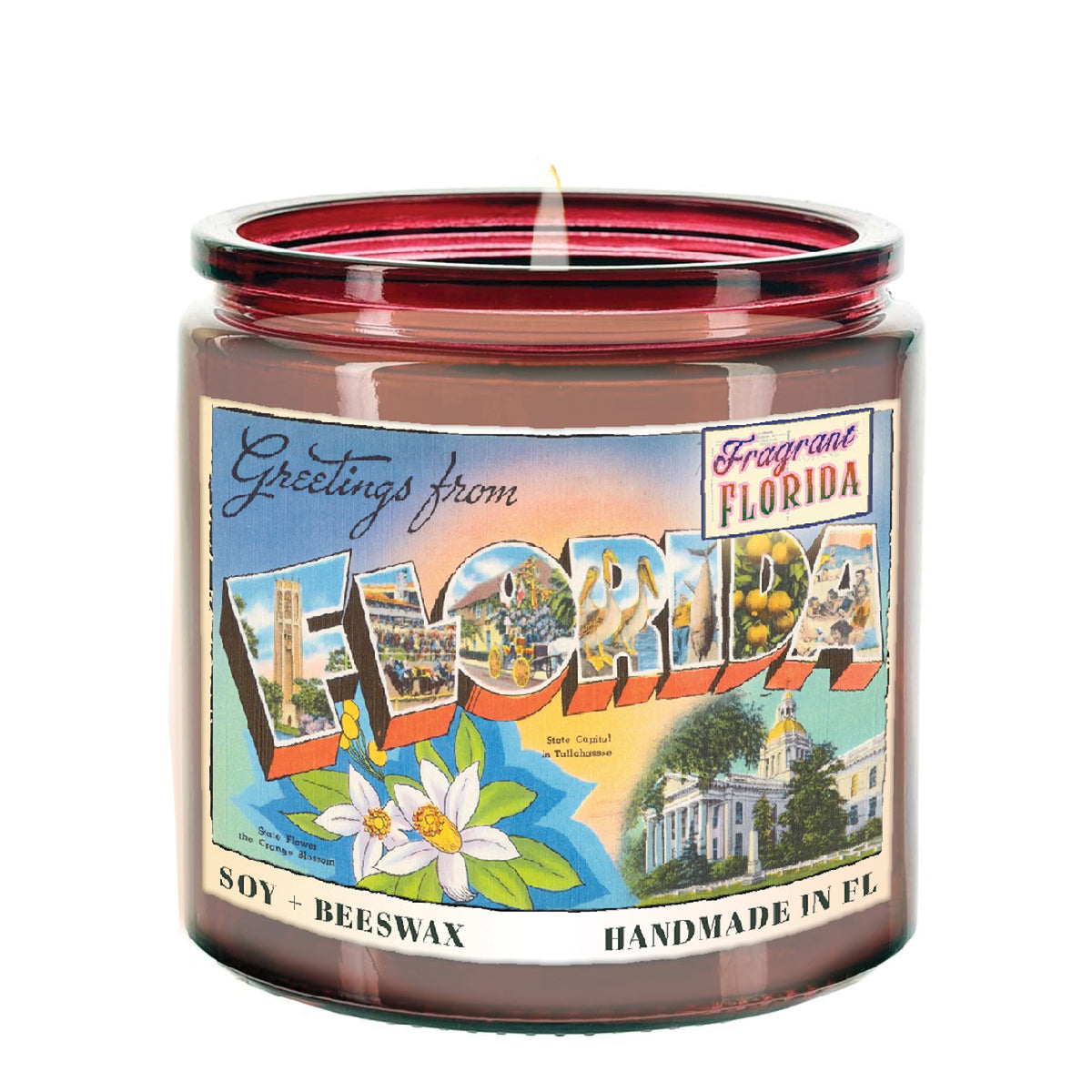 Florida Orange Blossom 13-Ounce Scented Soy Candle – CandidCandle.com